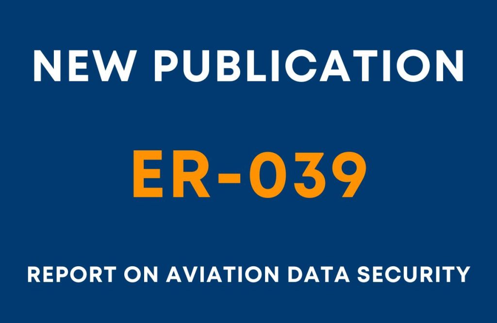 New Publication: ER-039 "Report on Aviation Data Security" - EUROCAE